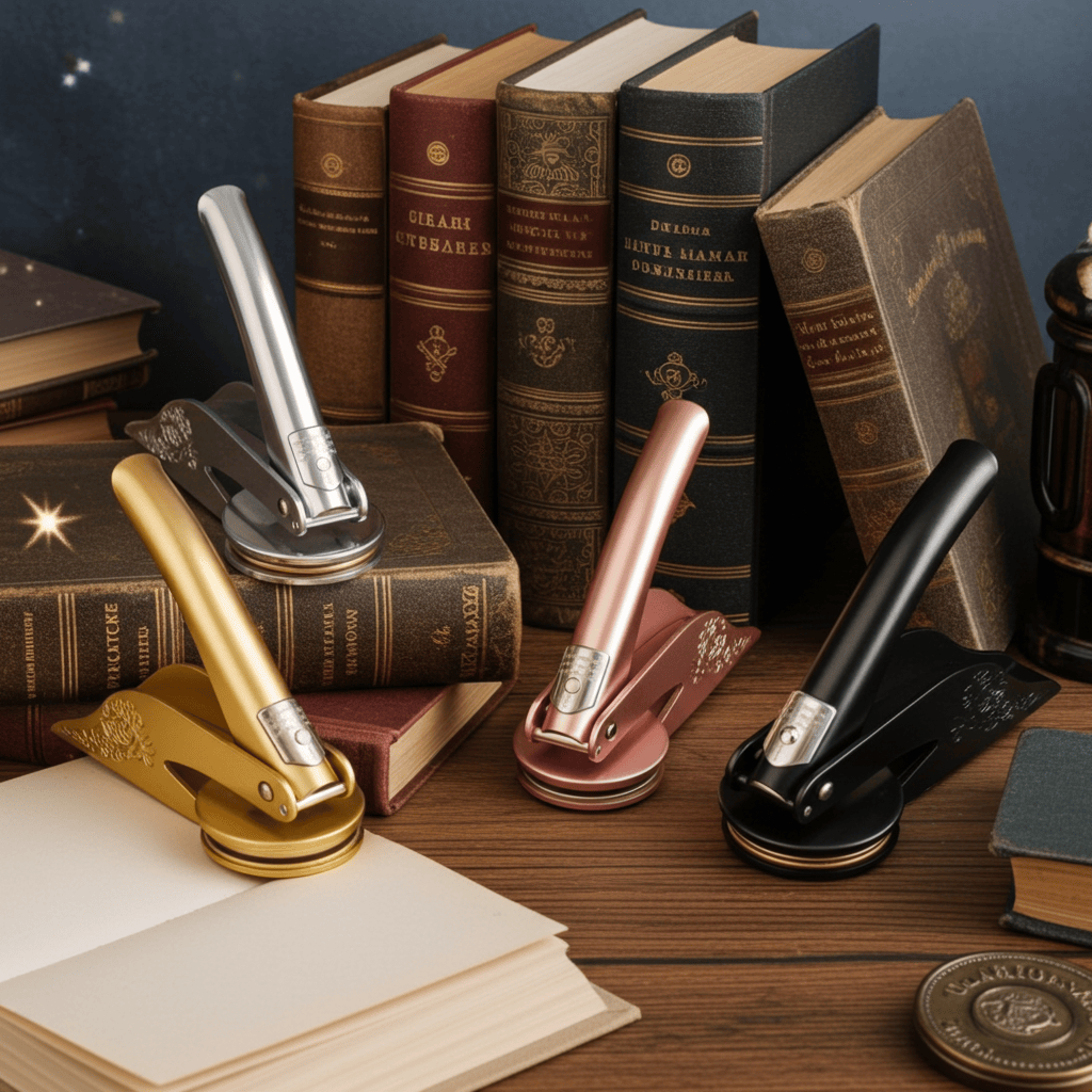 Custom Book Embosser - Stamped Pages